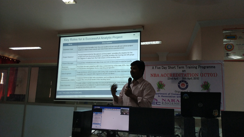 FDP on DATA SCIENCE AND BIG DATA ANALYTICS - Narasaraopeta Engineering ...