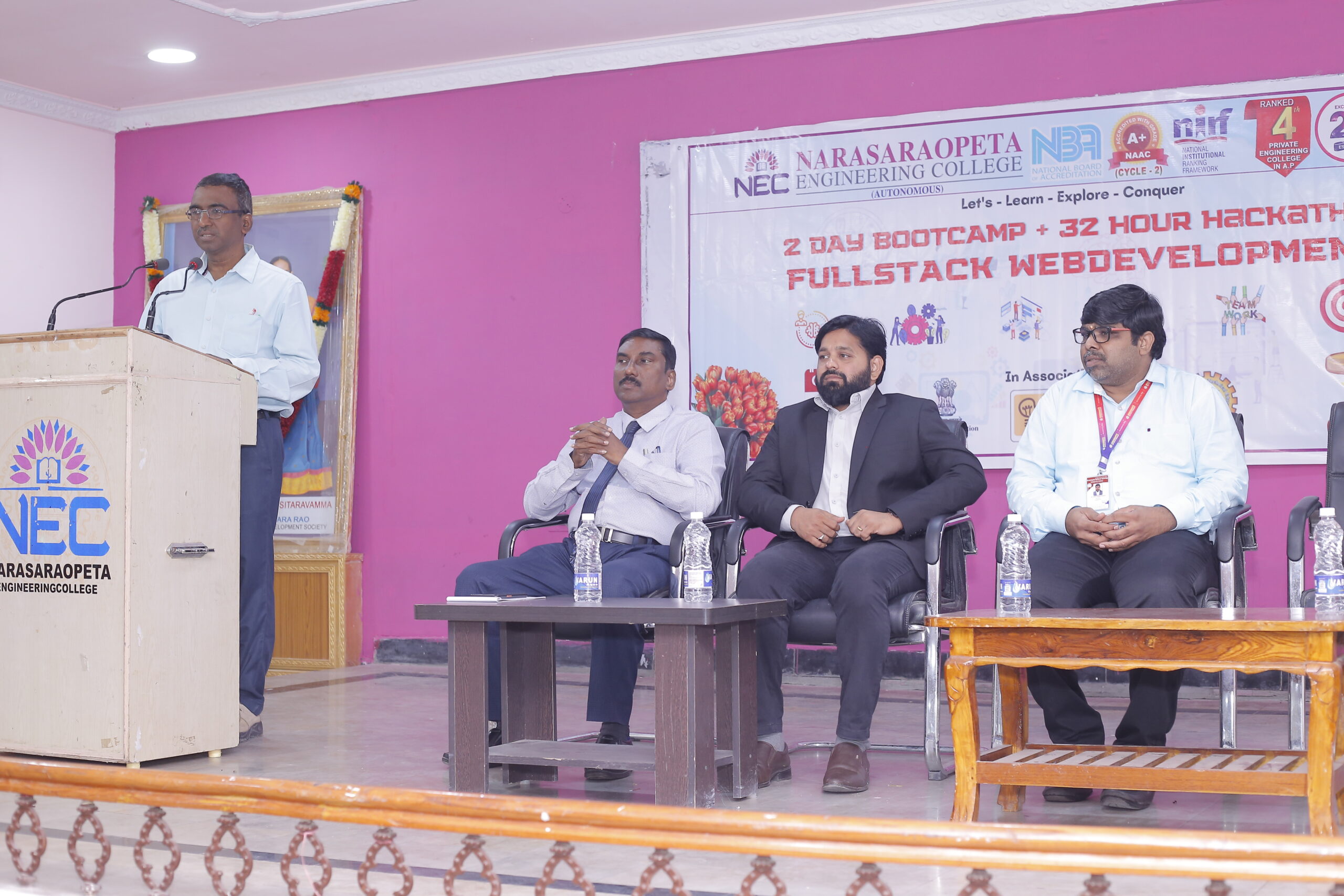 Department of CSE, in collaboration with BrainoVision, hosted a two-day Bootcamp and a 32-hour ...