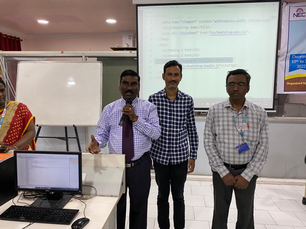 Department of CSE has arranged a BOOTSTRAP workshop for second-year ...