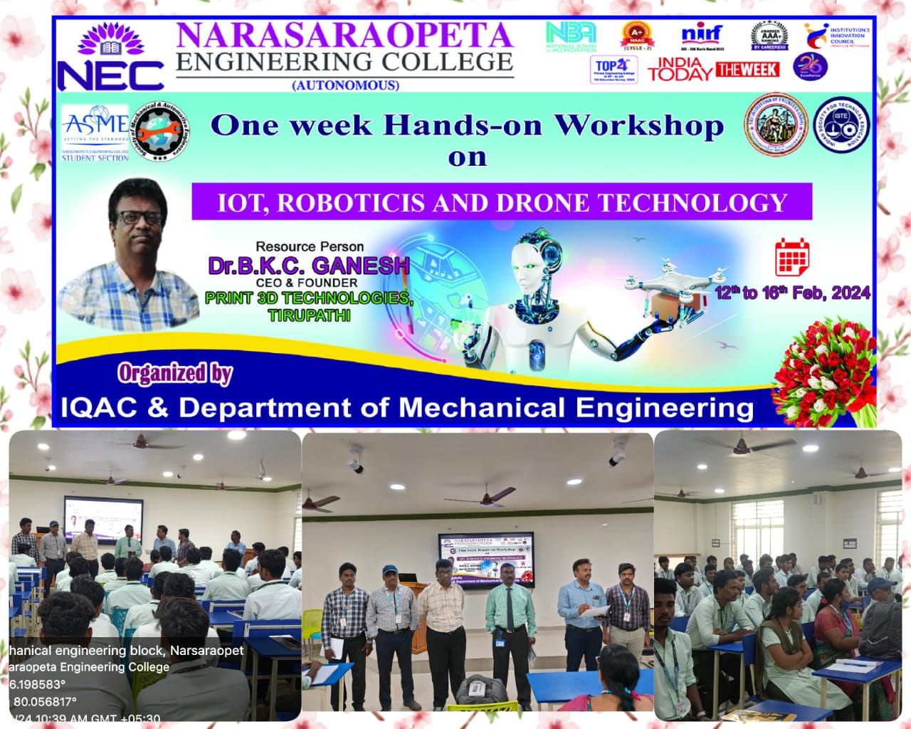 Explore Future Technologies: Narasaraopeta Engineering College's IoT ...