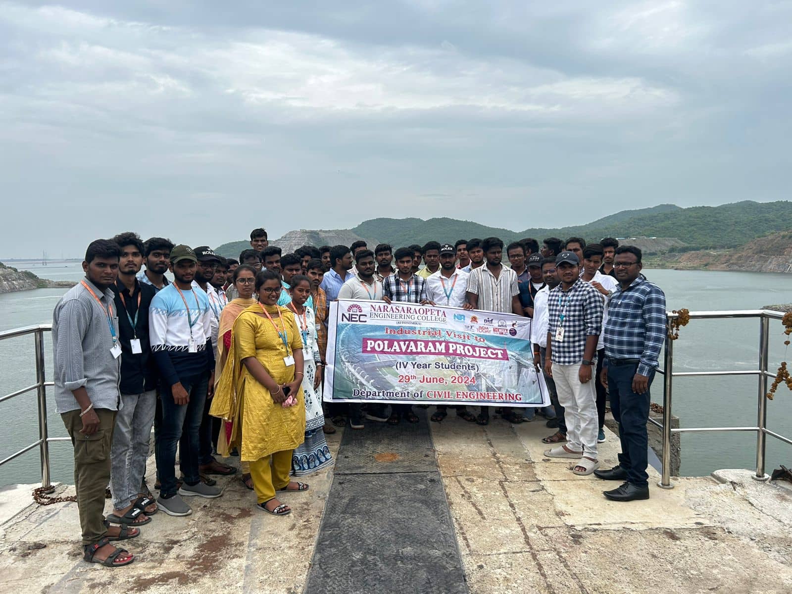 Polavaram Project Industrial Visit: A Learning Journey for IV B.Tech CE ...